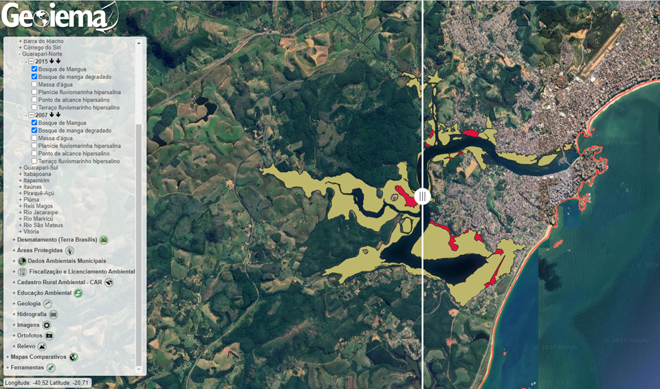 IEMA - GEOIEMA: plataforma traz atualizações com dados sobre manguezais ...